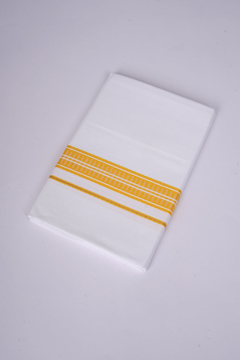 FS-99 W/S DHOTHIE 2.00 MTR - YELLOW – MCR Textiles Private Limited