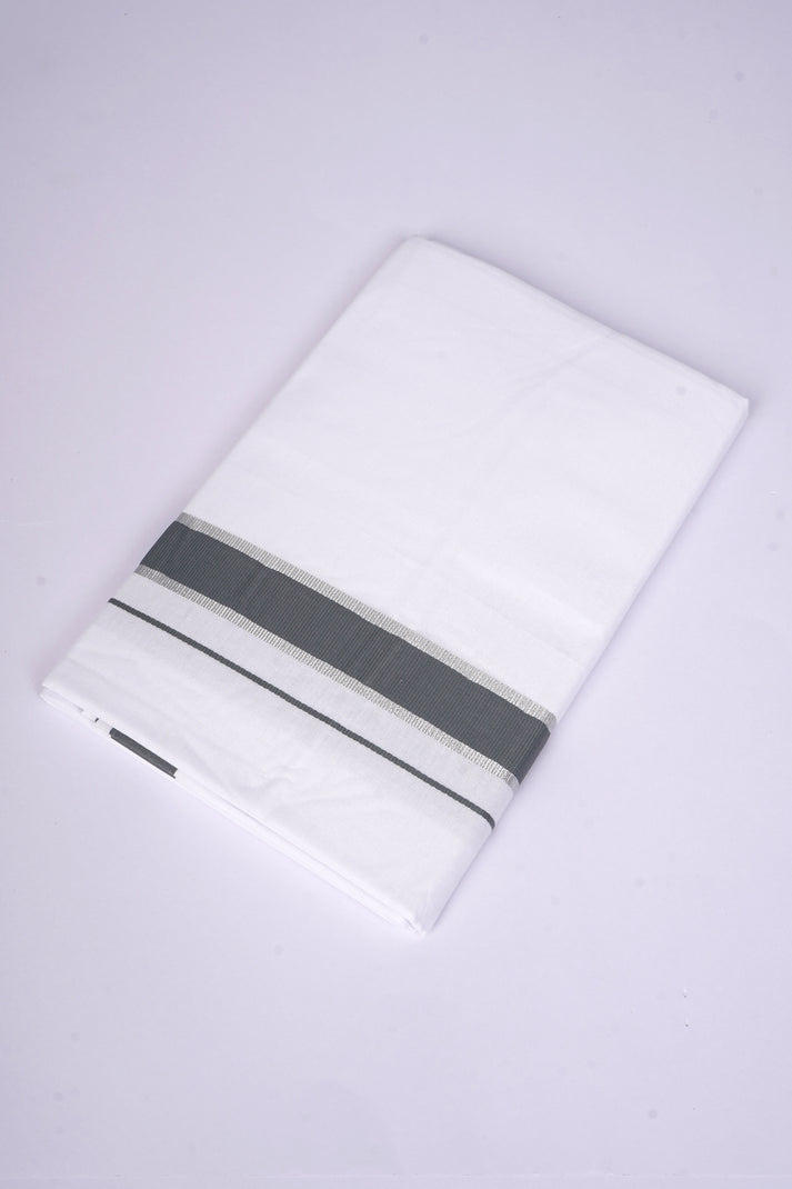 FS-96 W/S DHOTHIE 2.00 MTR - SILVER GRAY – MCR Textiles Private Limited